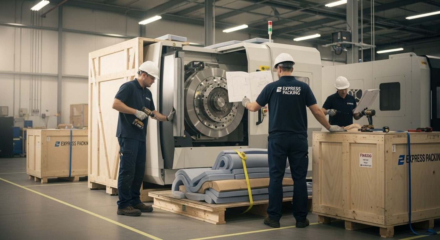 On Site Packing Services for Equipment & Plant Relocation | Express Packing